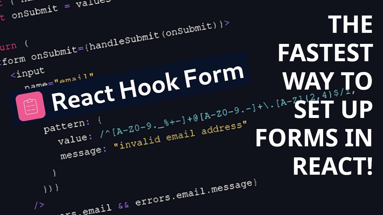 Make React Forms EASY with React Hook Form!