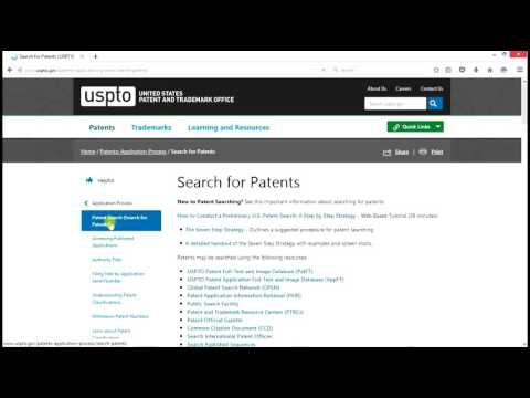 Don Boys on How to do a US Patent Search - Central Coast Patent Agency