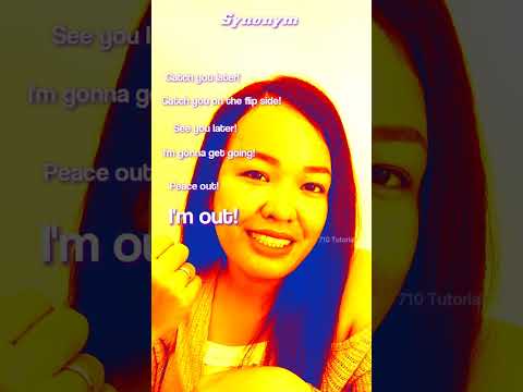 Synonym "GOODBYE" | English Tutorial - Part 63