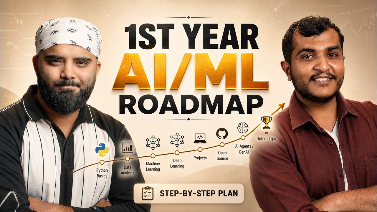 AI/ML Roadmap for First Year Students | Semester 1 to 2 Complete Plan