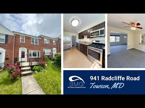 New Listing - 941 Radcliffe Road Towson MD 21204