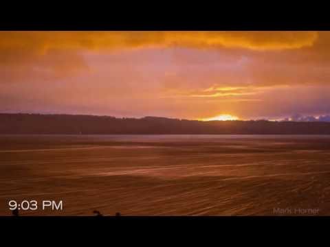 Dramatic storm at sunset in Mukilteo, WA / June 14, 2016