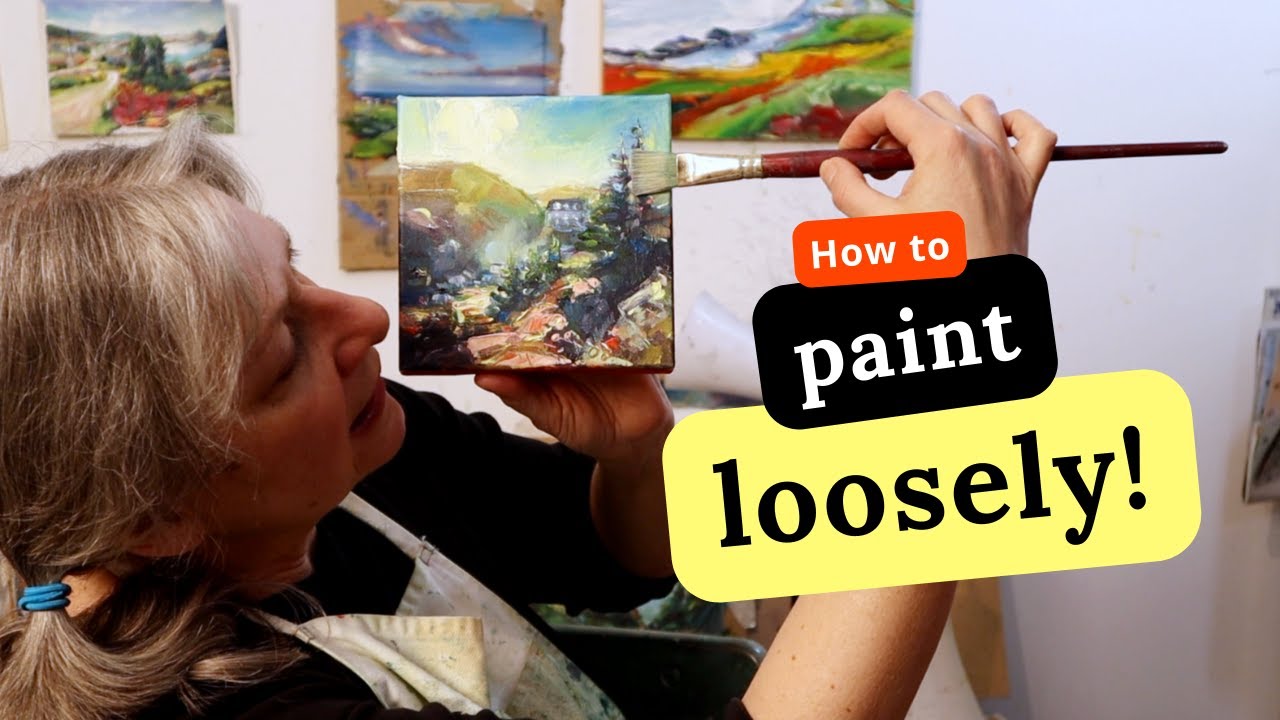 4 ridiculously EASY tips to paint more loosely
