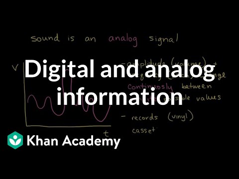 Digital and analog information (video) | Khan Academy