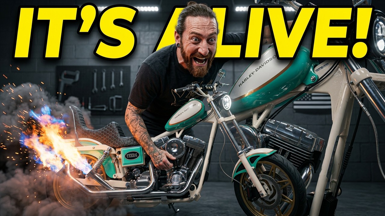 Trent Starts His Chopper and It's Insane