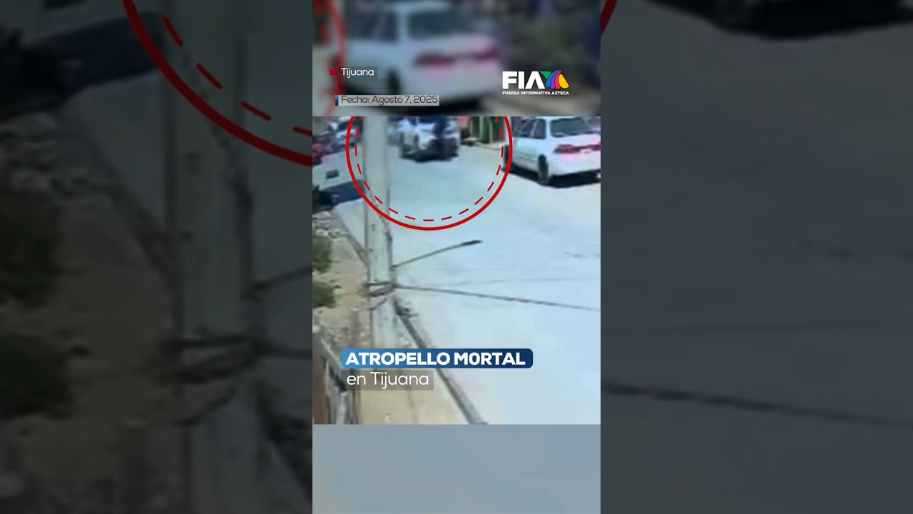 SE REGRESÓ A REMATARLO | Un señor de la tercera edad fue atropellado dos veces en Tijuana