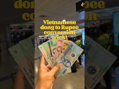 Convert VND to INR in seconds using simple trick #shortsindia #vietnam #shorts #rupee #currency