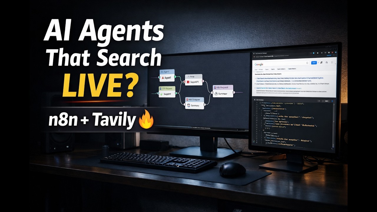 👉 n8n AI Agent Live Search Tutorial (2026) | Build Tavily, SerpAPI & Web Scraper Tools