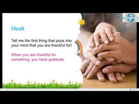 7 Mindsets K-2 Attitude of Gratitude