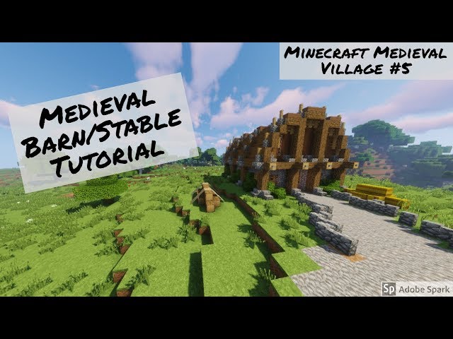 Minecraft Tutorial Medieval Barn