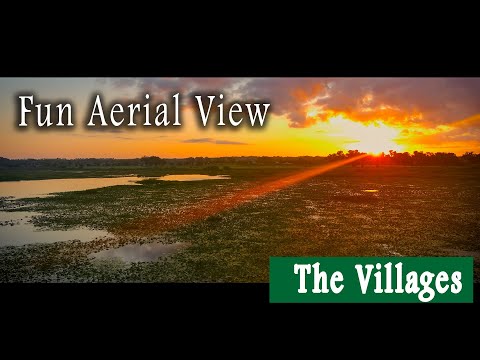 Cinematic View Over The Villages, Lake Sumter, Sharon Rose Preserve, Okahumpka with Evo pro 2 Drone