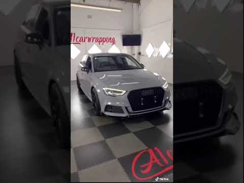 AUDI A3 wrapped in nardo grey