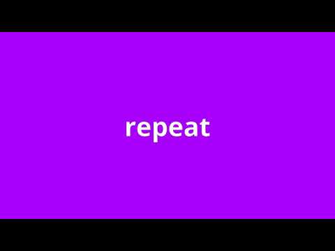 what is the meaning of repeat