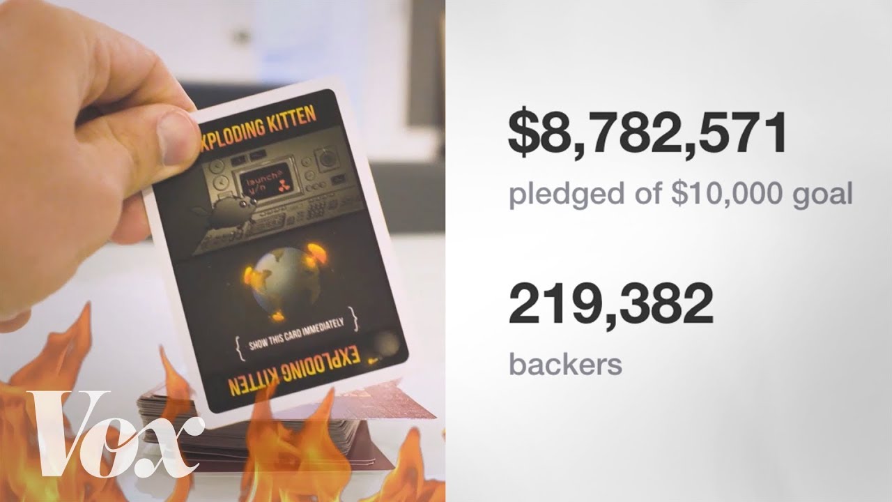 Crowdfunding, explained by Exploding Kittens