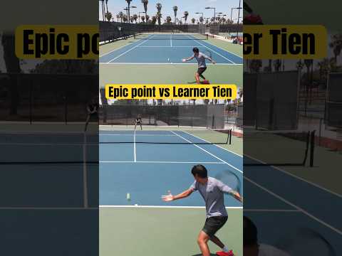 EPIC Point vs American Rising Star Learner Tien #atp #tennis #tennislife