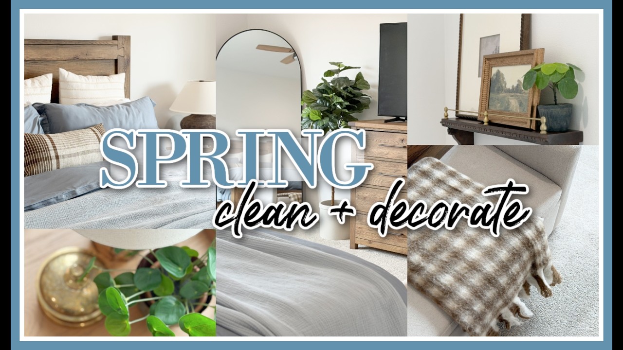 SPRING BEDROOM CLEAN + DECORATE WITH ME 2026 | EARLY SPRING DECORATING IDEAS