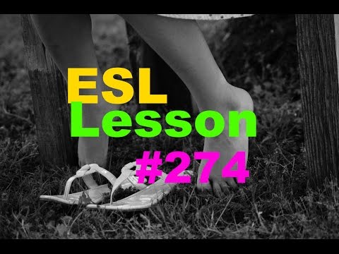 English Vocabulary Words - Slip, Lean, Pleat - ESL Lesson 274