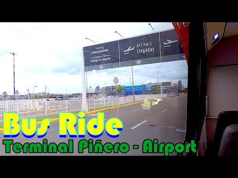 šBus Ride - Terminal PiƱero to Airport (SJU), San Juan, PR
