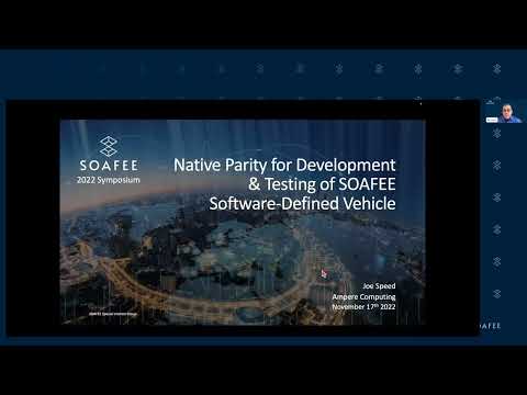 Ampere: Native Parity for Development & Testing of SOAFEE Software-Defined Vehicle