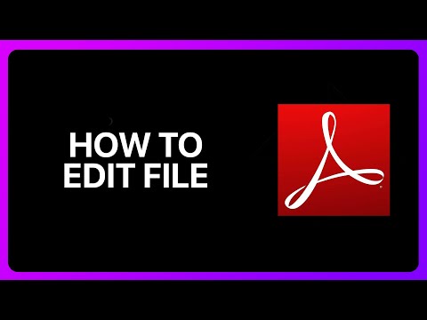 How To Edit File In Adobe Acrobat Reader Tutorial