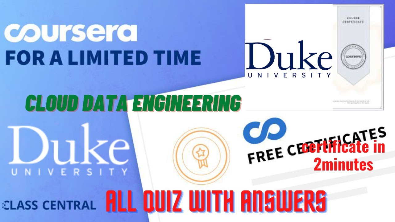 Cloud Data Engineering, Coursera Quiz Answers.#courseraquizanswrs #freecertificate#coursera #learner