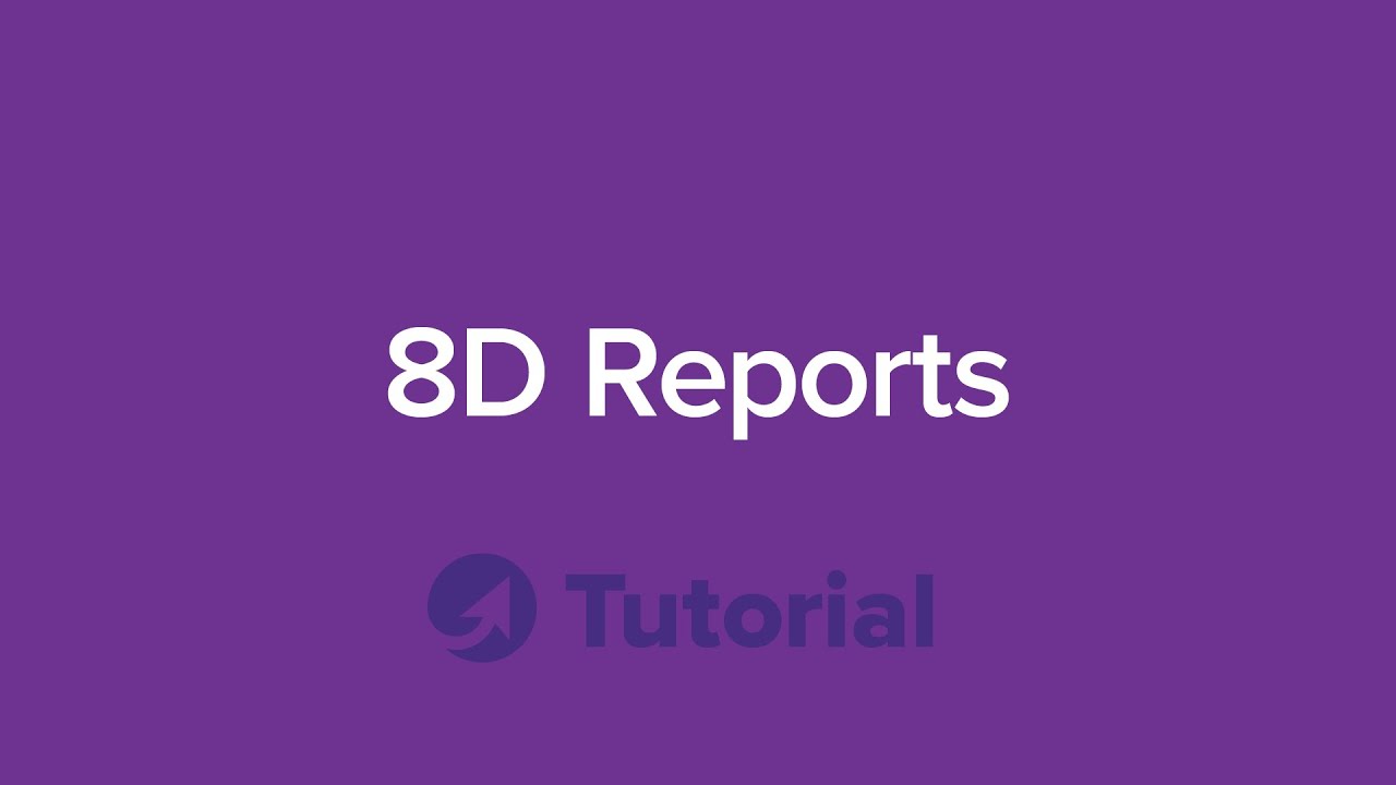 TeamGuru Tutorial: 8D Reports