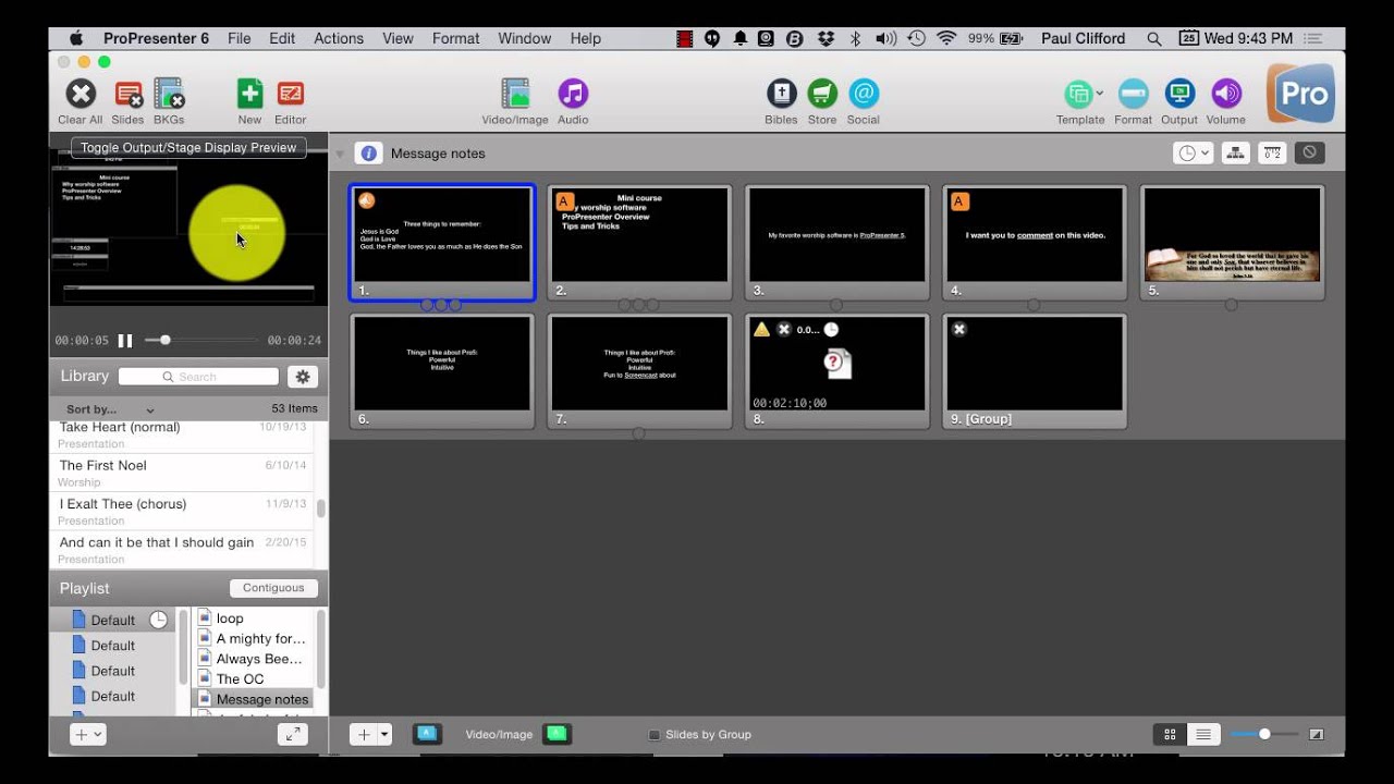 ProPresenter 6 Tutorials: New features part 11 -- Stage Display Enhancements