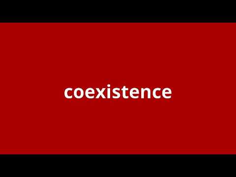 what is the meaning of coexistence