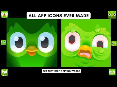 All Duolingo App Icons Ever Made But The Keep Getting Worse
