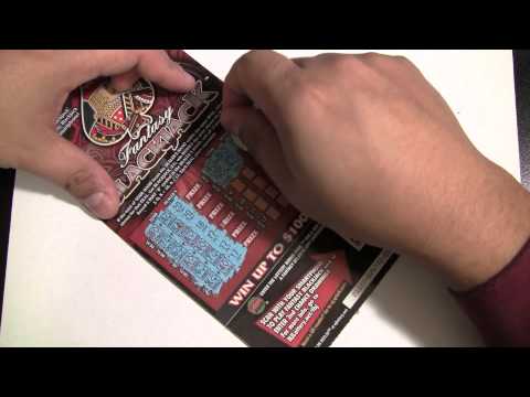 $5 Fantasy Blackjack Instant Scratch off Lottery Ticket NJ
