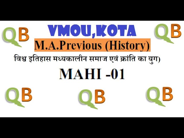 Comprehensive Guide to VMOU MA History Previous Mahi-01 Solved Assignment | Galaxy.ai | Galaxy.ai
