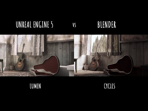 Unreal Engine 5 Lumen vs Blender Cycles | Last of Us Part II Scene Render