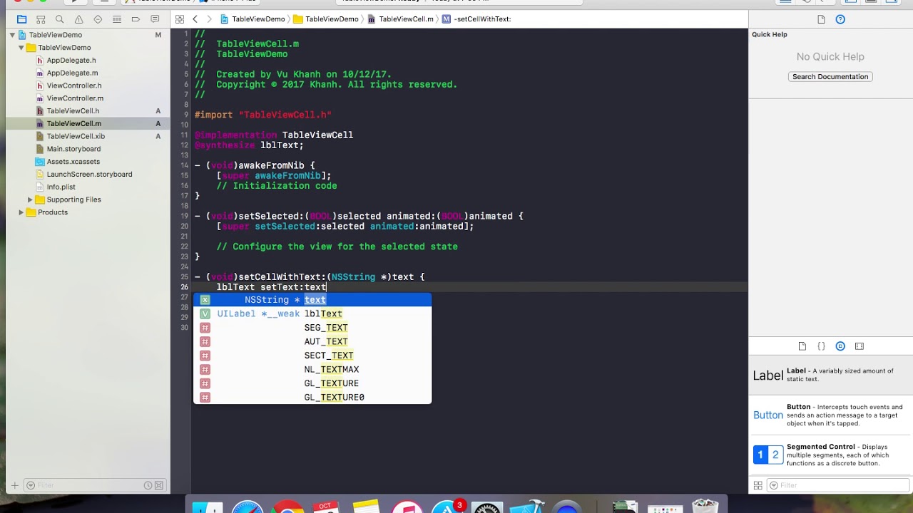 UITableView And UITableViewCell IOS Programming Objective c