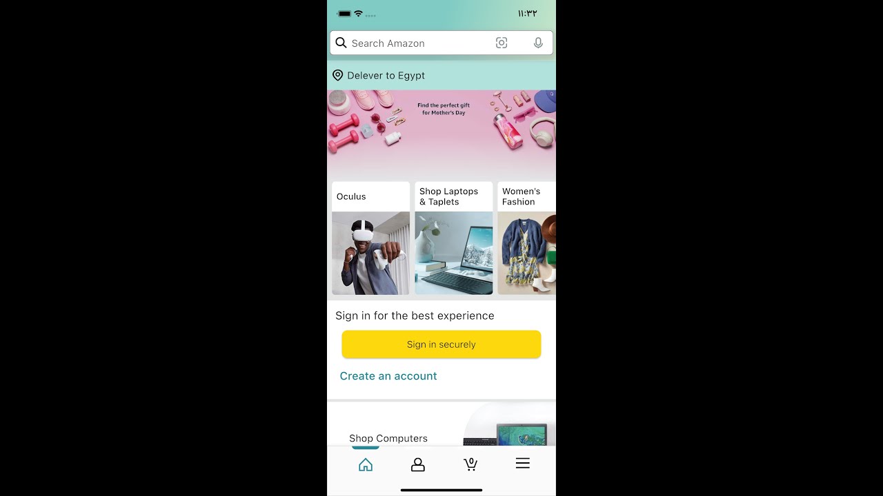 Amazon flutter app responsive ui clone