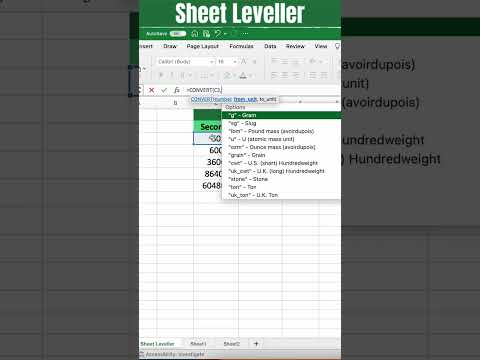 How to Convert Seconds to Minutes in Excel