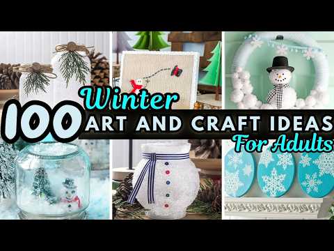 Creative! 🌬️ DIY Winter Art and Crafts Ideas for Adults 👨🏻 January Craft Ideas for Adults