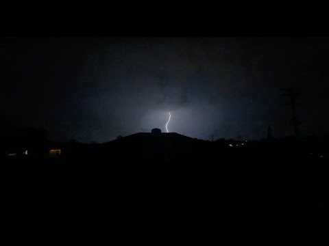 Rare San Diego Lightning Storm on iPhone 12 Mini 4K