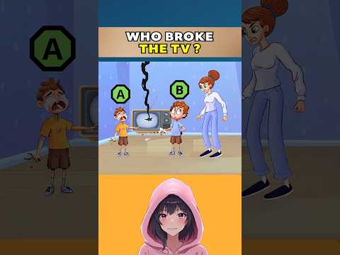 Who broke the TV ? #puzzle #brainteaser #quiz #logicpuzzle #mystery #logicpuzzle #riddle
