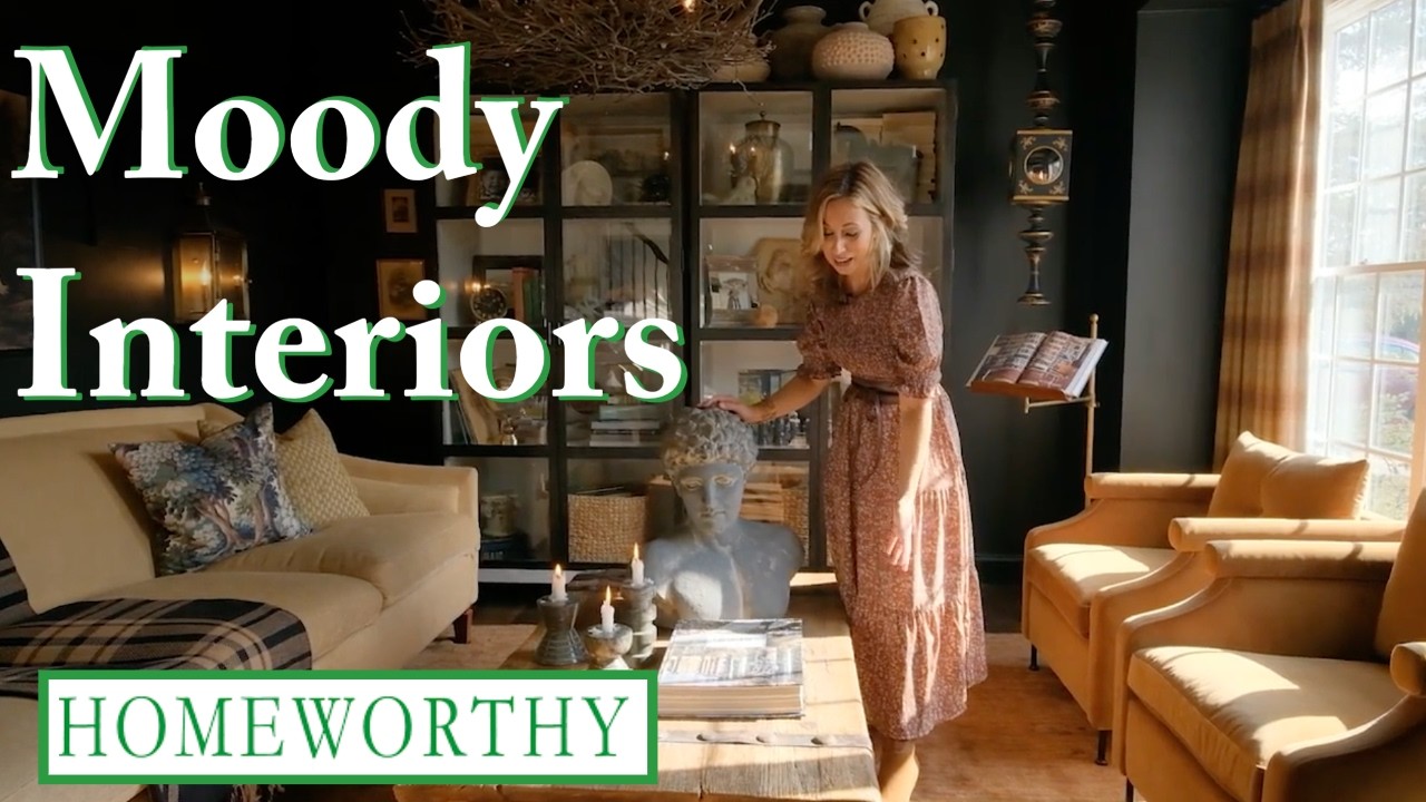 MOODY INTERIOR DESIGN | Library Charm, Black Palette Drama, and Maximalist Jewel-Toned Spaces