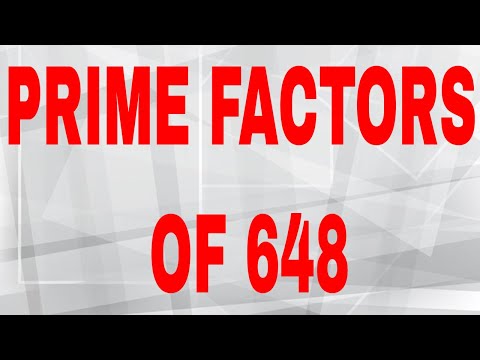 Prime factors of 648|Prime Factorization