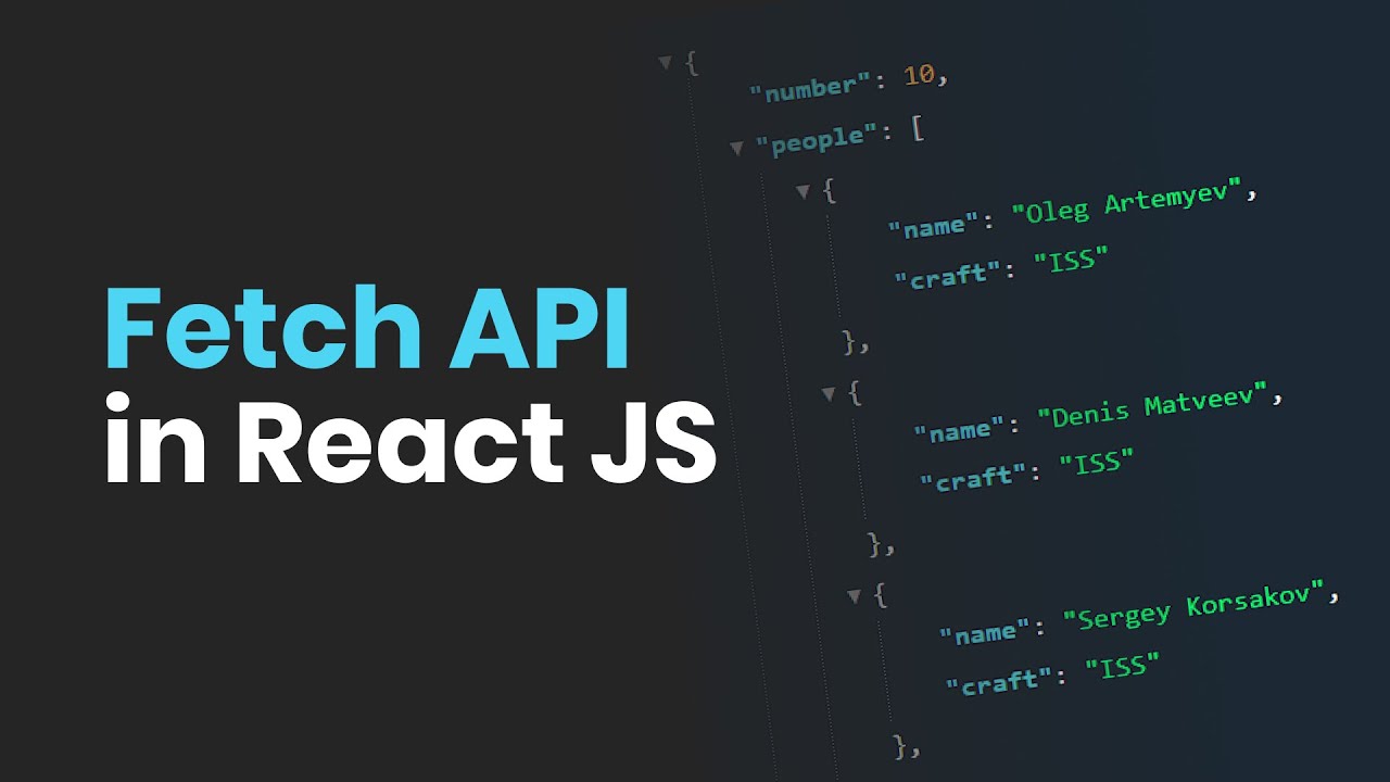 Fetching API data is easier than you think | React JS