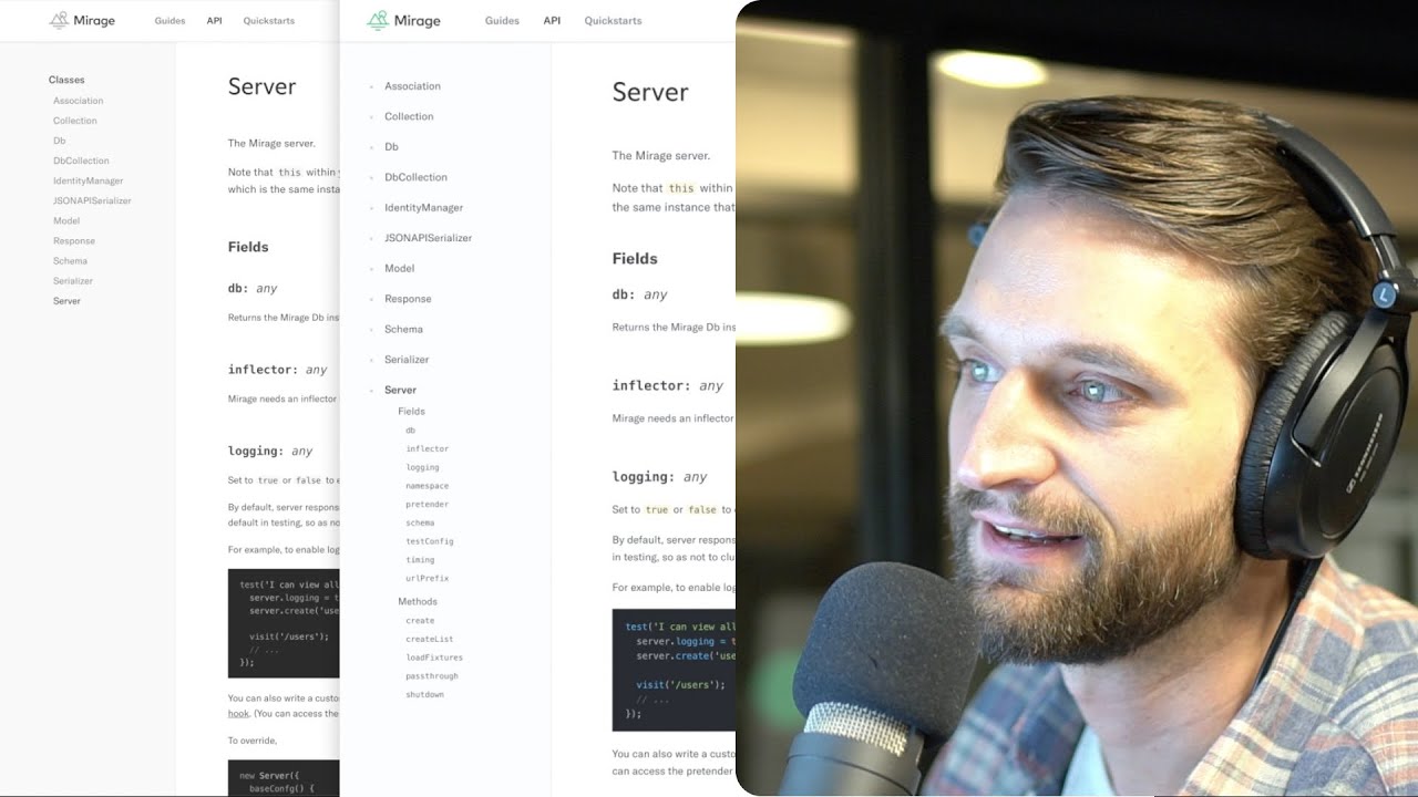 Redesigning the Nav on Mirage's Documentation Site