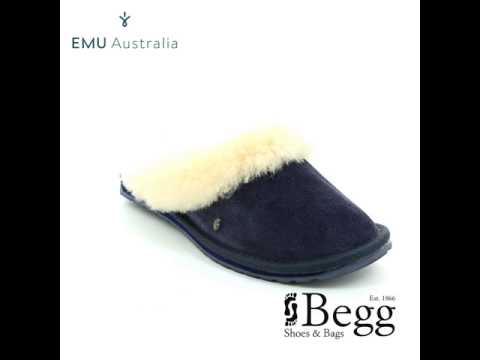 EMU Australia Jolie W10015-70 Navy slipper mules