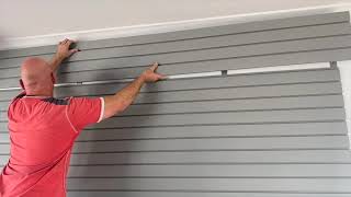Garage wall installation - floor to ceiling - StoreWALL Australia