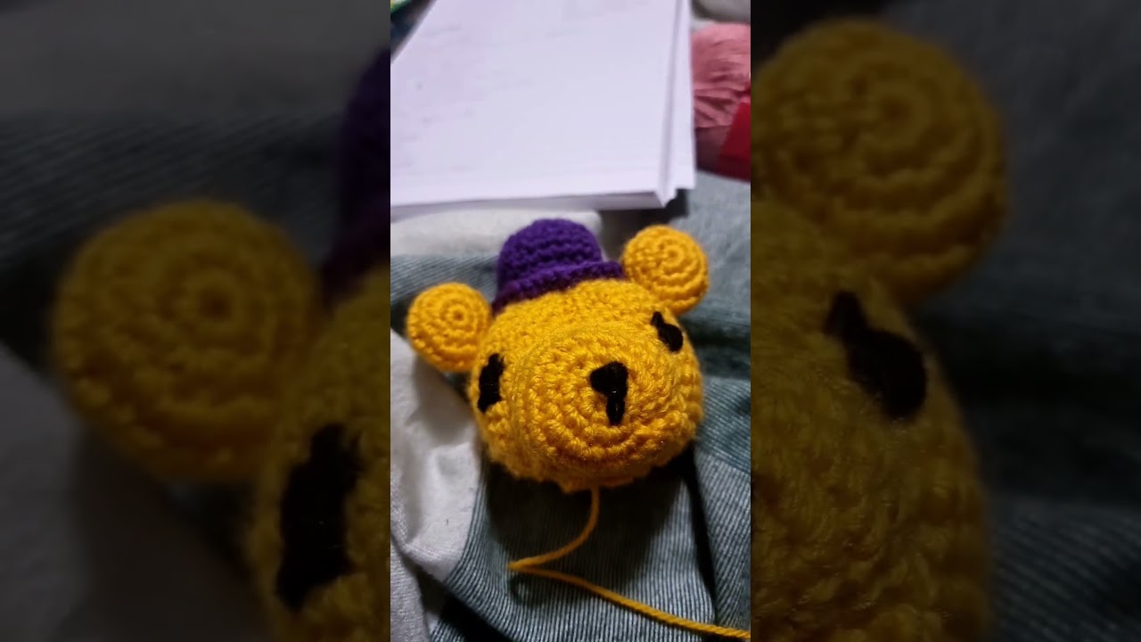 MAKING A PSYCHIC FRIEND FREDBEAR PLUSH PATTERN #fnaf #idk #crochet #craft #fnaf4 #crochetpattern :D