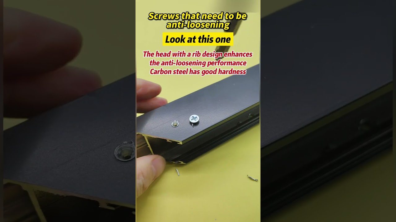 Anti-loosening self-drilling nails for window fasteners # Carbon steel cross countersunk head
