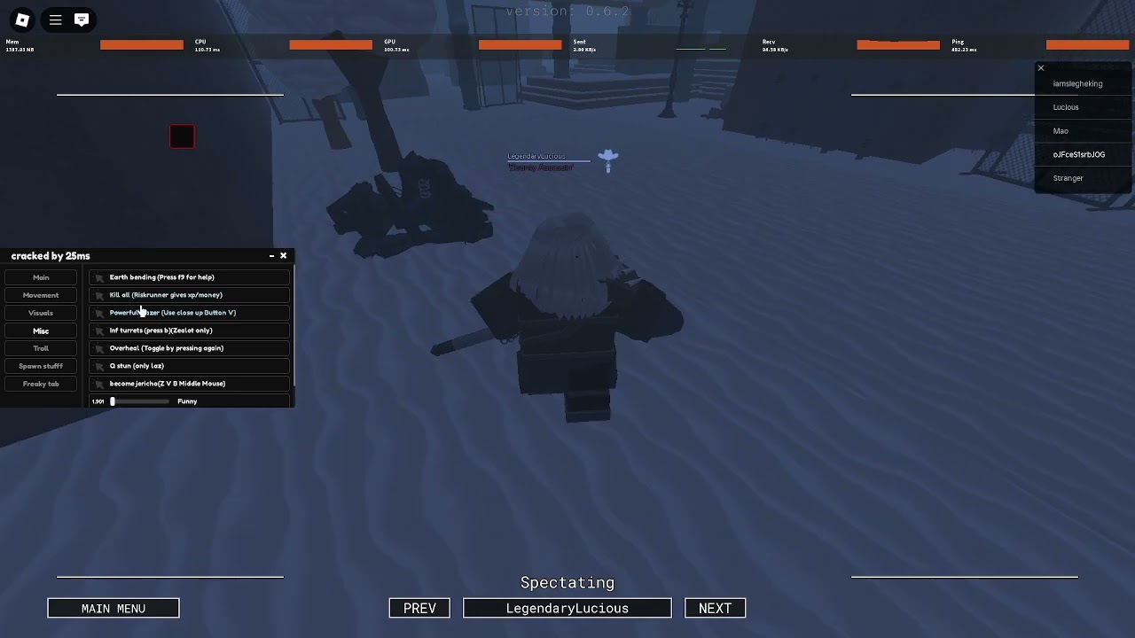 roblox decaying winter script not working