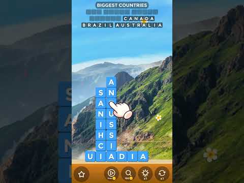 Word Hunt - Crossword Puzzle - Biggest Countries