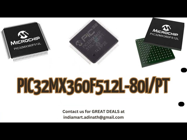 Microcontroller - PIC32MX360F512L-80I/PT 512kB High-Performance General Purpose Microcontroller ...