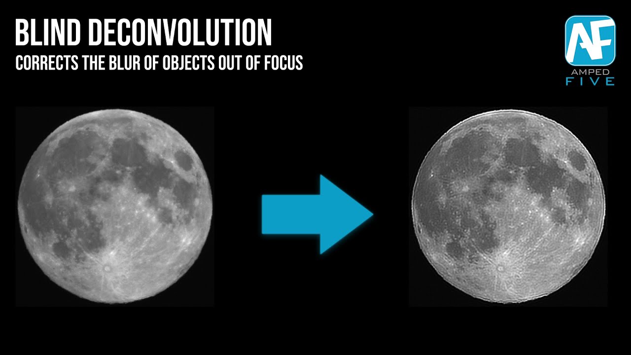 Blind Deconvolution: Corrects the Blur of Objects Out of Focus in Amped FIVE